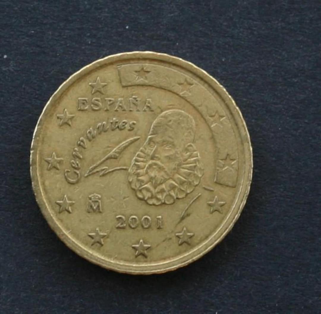 2001 50 Cent Spanish Euro Coin Circulated off Centre KM1045 FREEPOST - Etsy