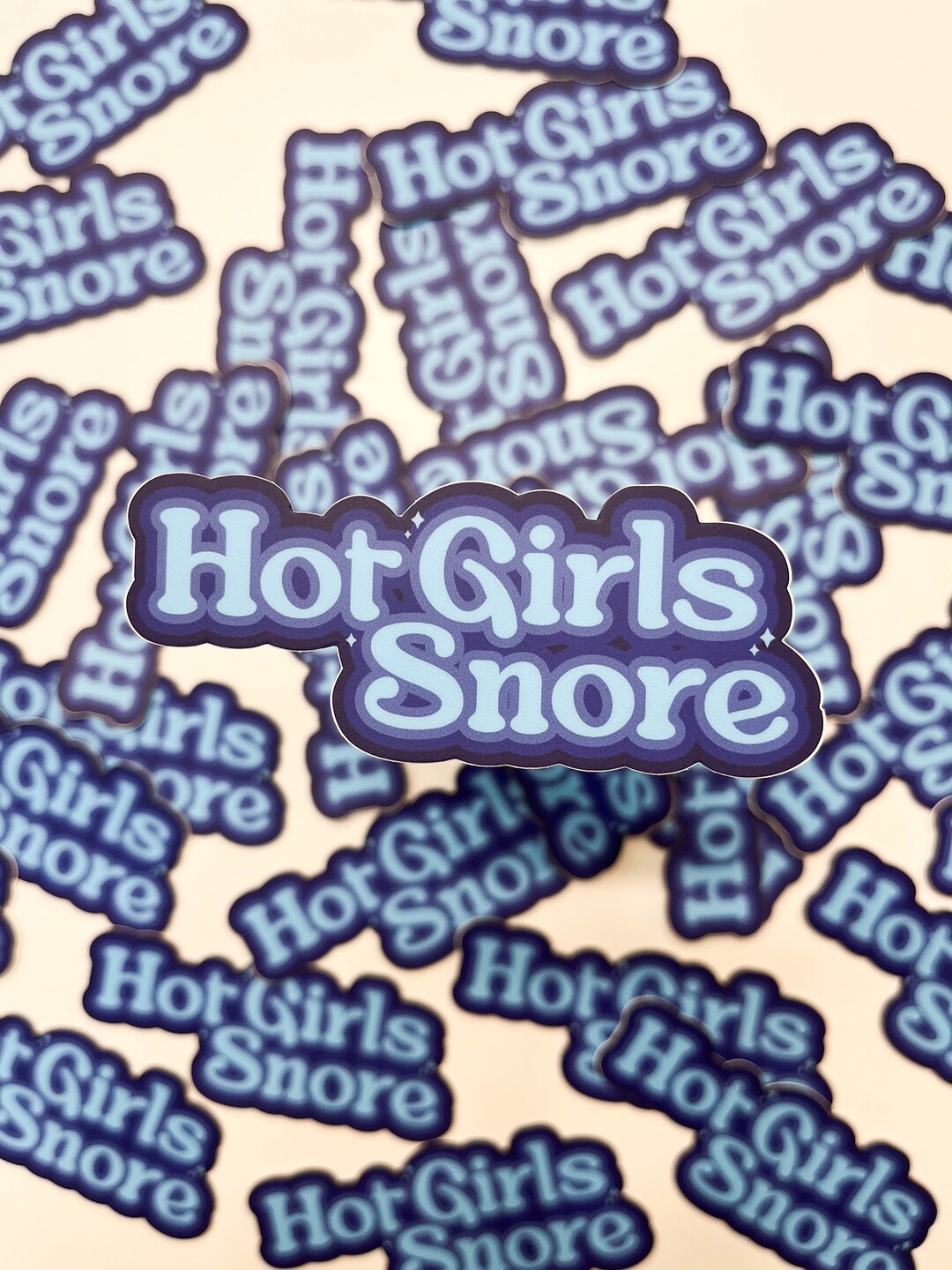Hot Girls Snore STICKER - It Girls, Sleepy, Beauty Sleep, Funny, Laptop ...