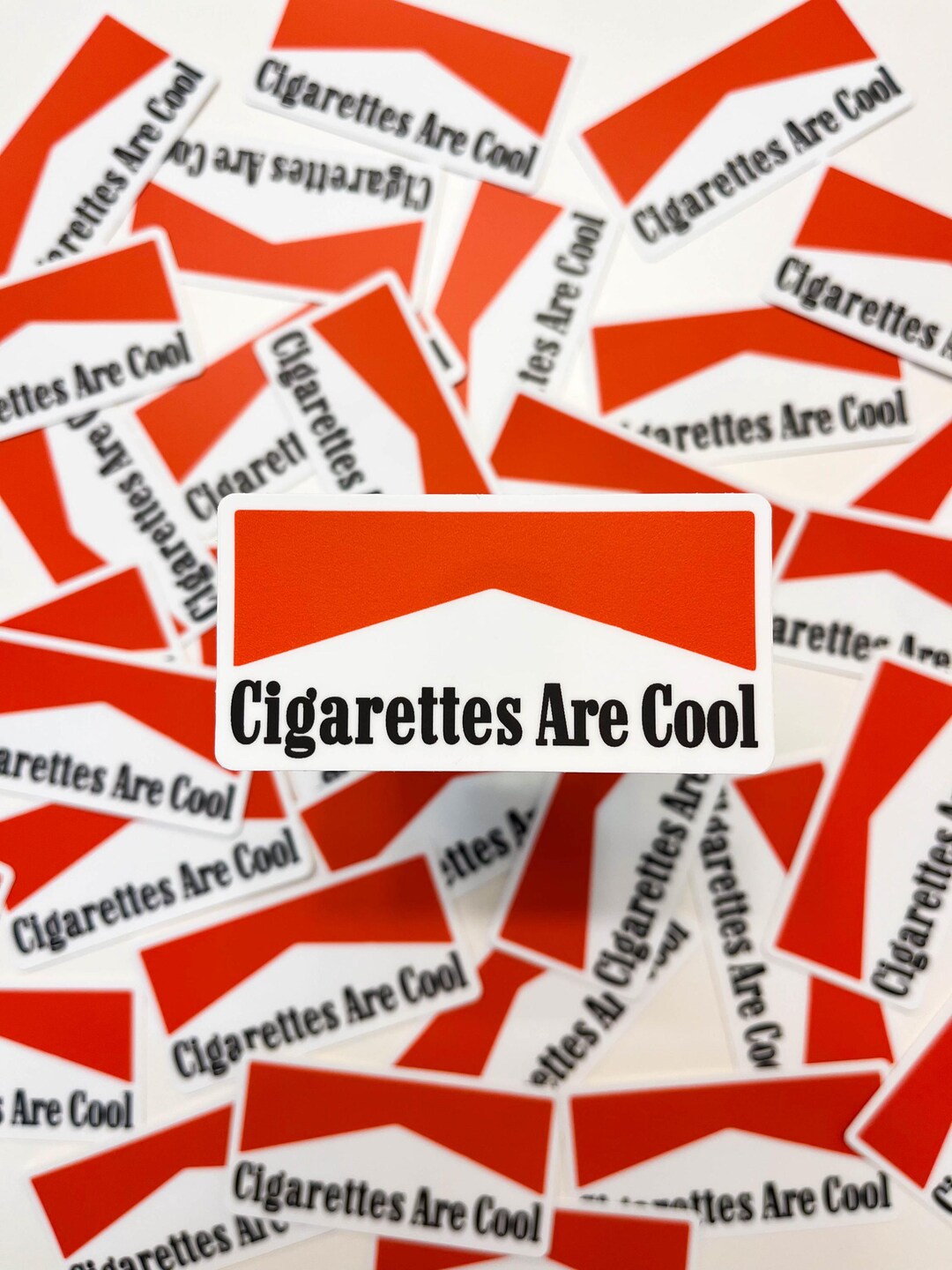 Cigarettes Are Cool STICKER, Marlboro, Drunk Cigs, Chain Smoking, Funny ...