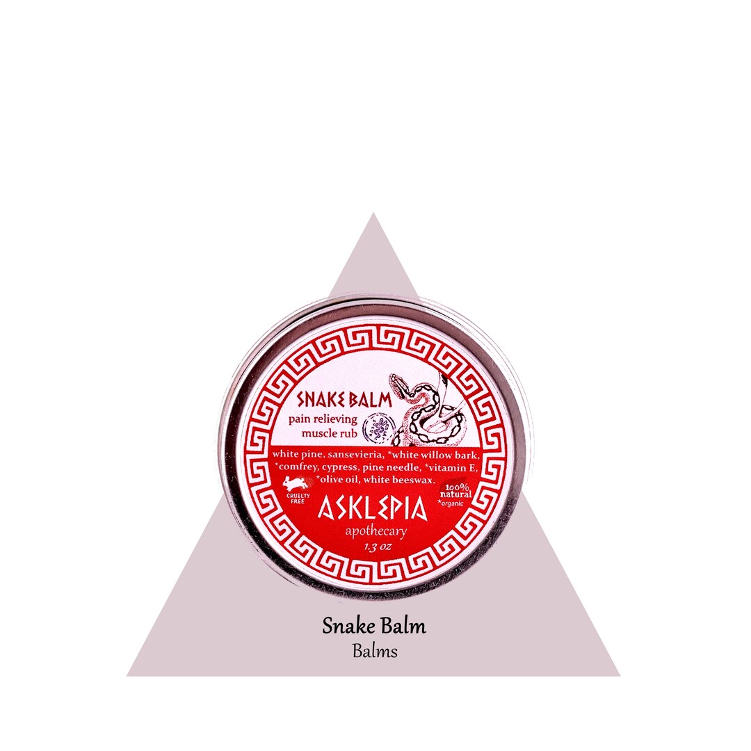 SNAKE BALM Muscle Rub, Herbal Salve, Massage Balm - Etsy