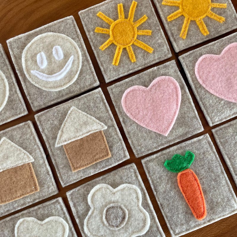 Felt Memory Game - Etsy
