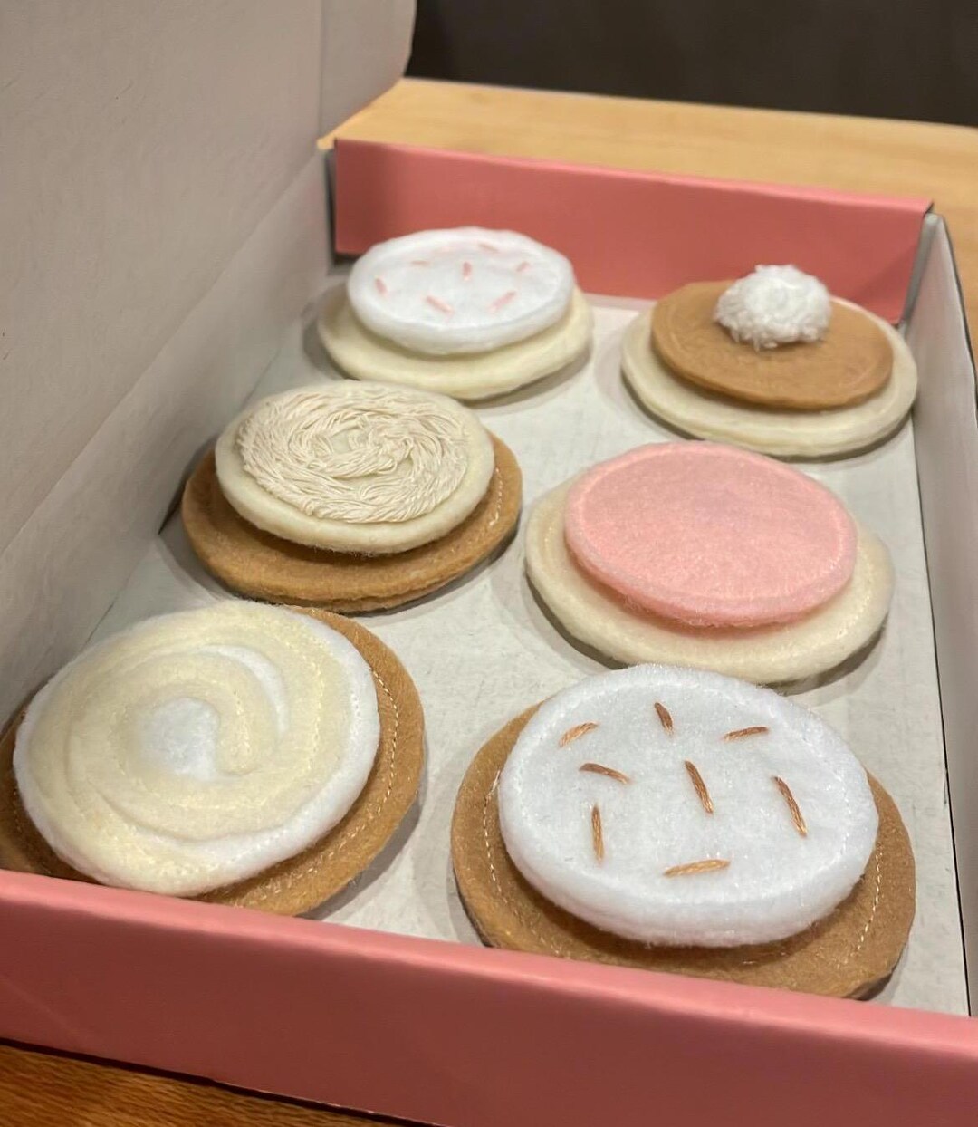 Magnetic Felt Cookies Box With 1/2 Dozen Cookies - Etsy