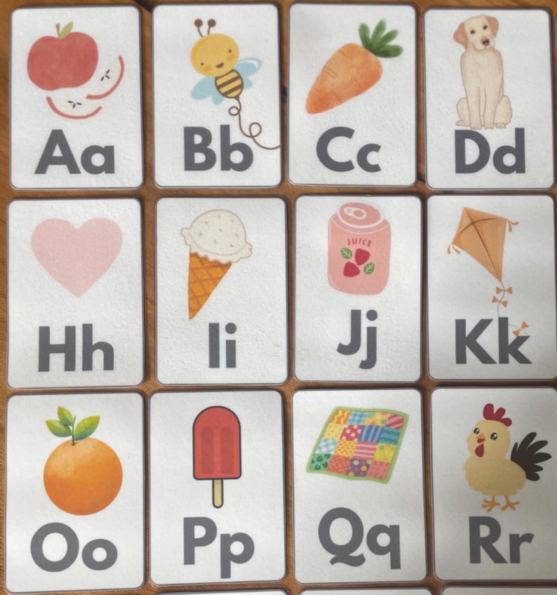 Printable Small ABC Flash Cards DIGITAL DOWNLOAD - Etsy