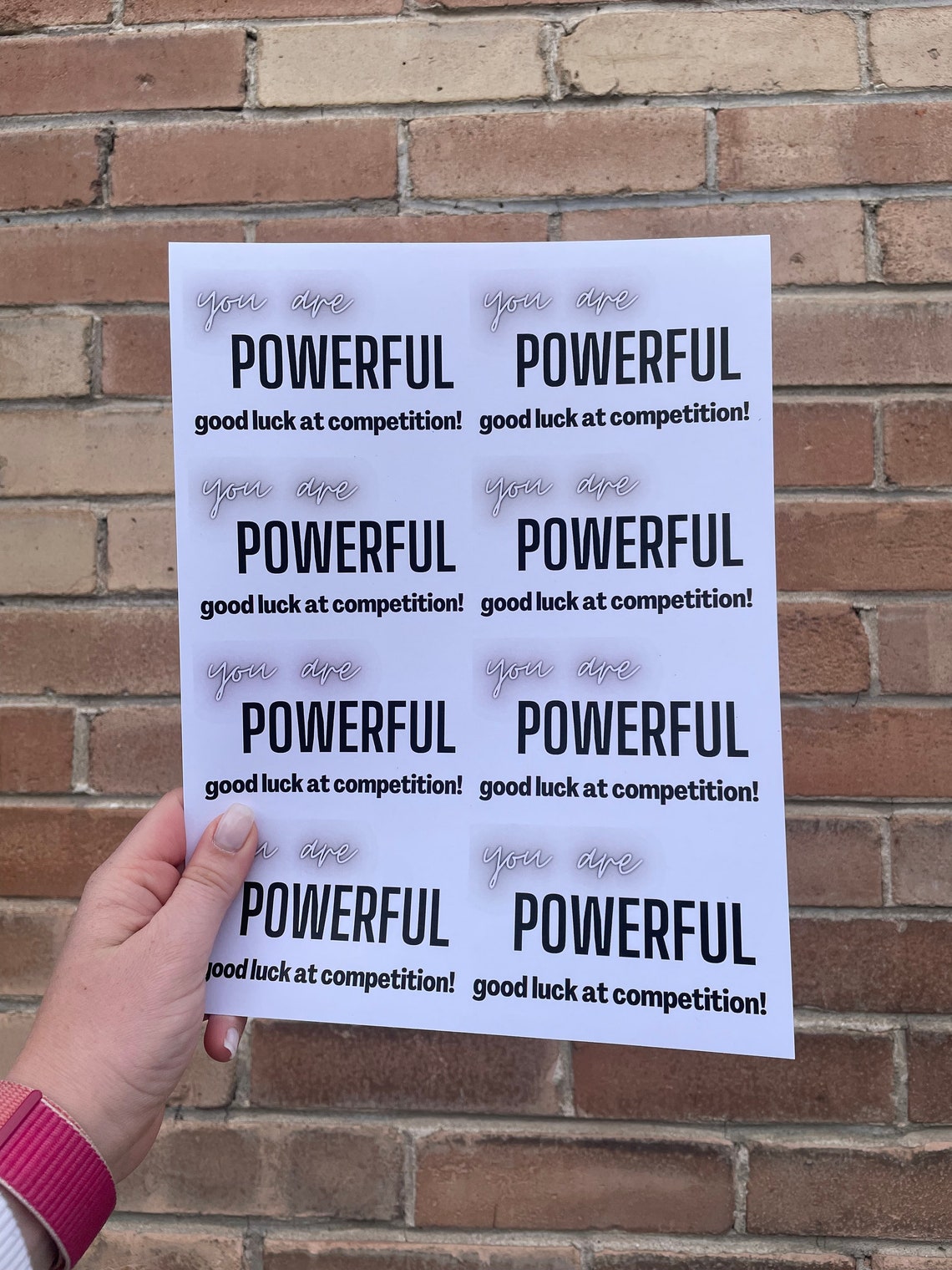 Good Luck at Competition PRINTABLE 5 Colors Available - Etsy