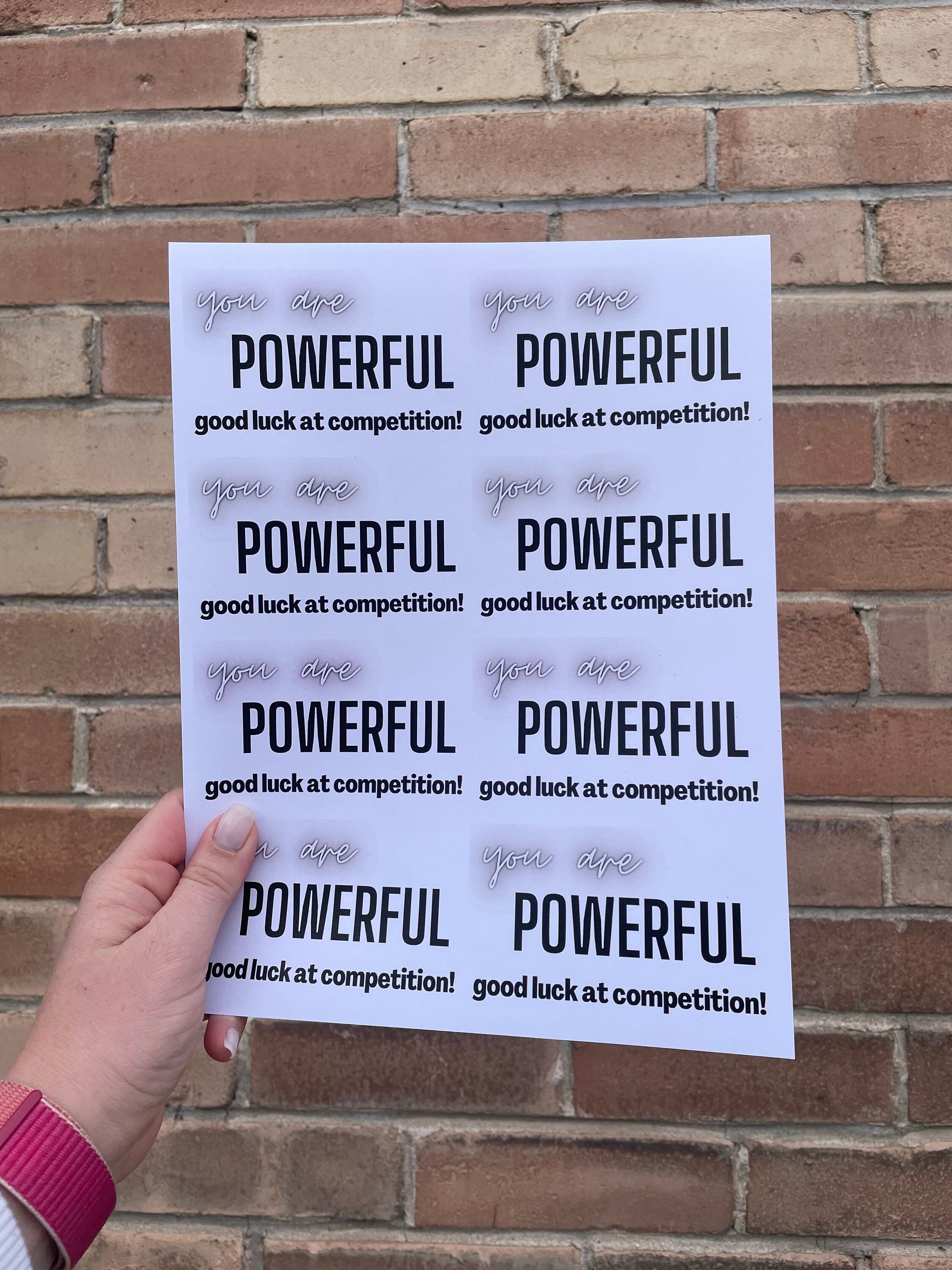 Good Luck at Competition PRINTABLE 5 Colors Available - Etsy