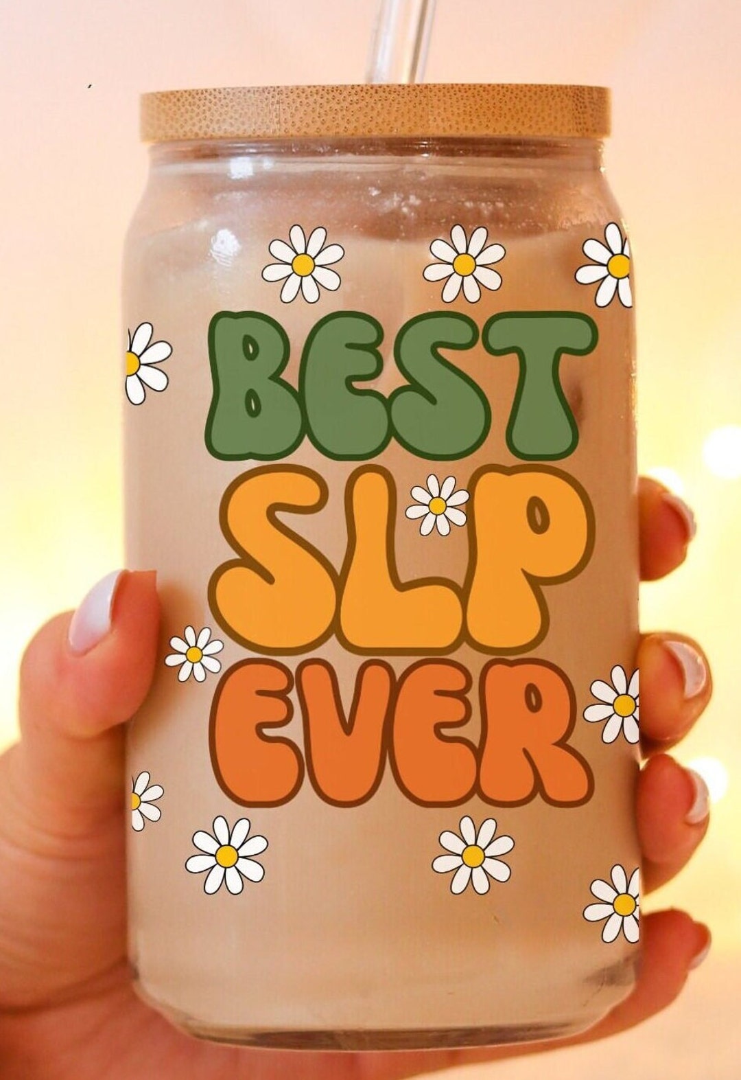 Best SLP Ever 160z Glass Tumbler, Speech Language Pathologist Mug ...