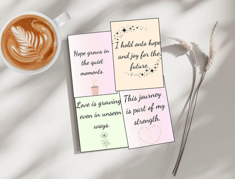 IVF Affirmation Cards • Printable Encouragement for Infertility & TTC ...