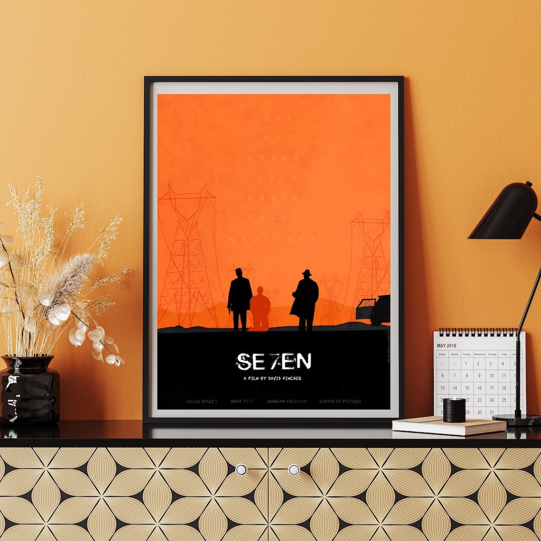 Se7en Movie Print | Movie Poster | Film Print | Wall Art | Cinema ...