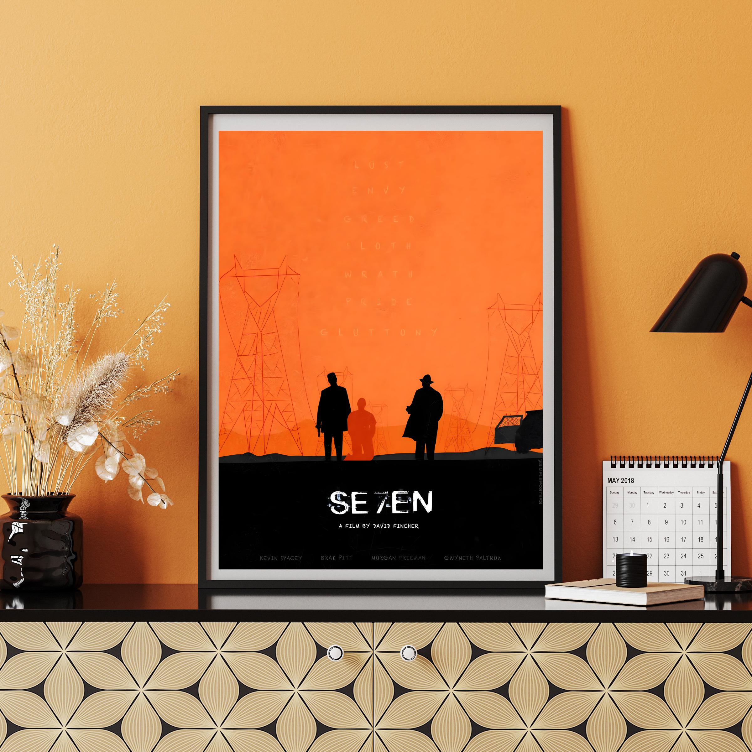 Se7en Movie Print | Movie Poster | Film Print | Wall Art | Cinema ...