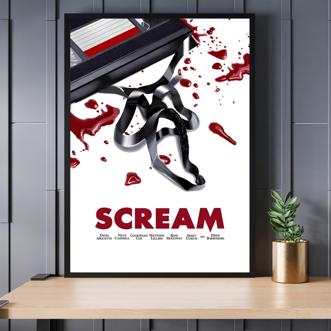 Scream Movie Print | Movie Poster | Film Print | Wall Art | Cinema ...