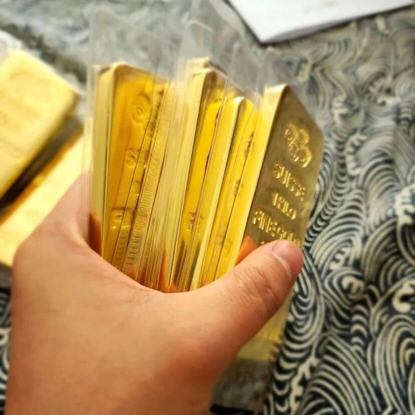 1 Kilo Swiss 24k Gold Bar Replica Gold Plated Bar - Etsy