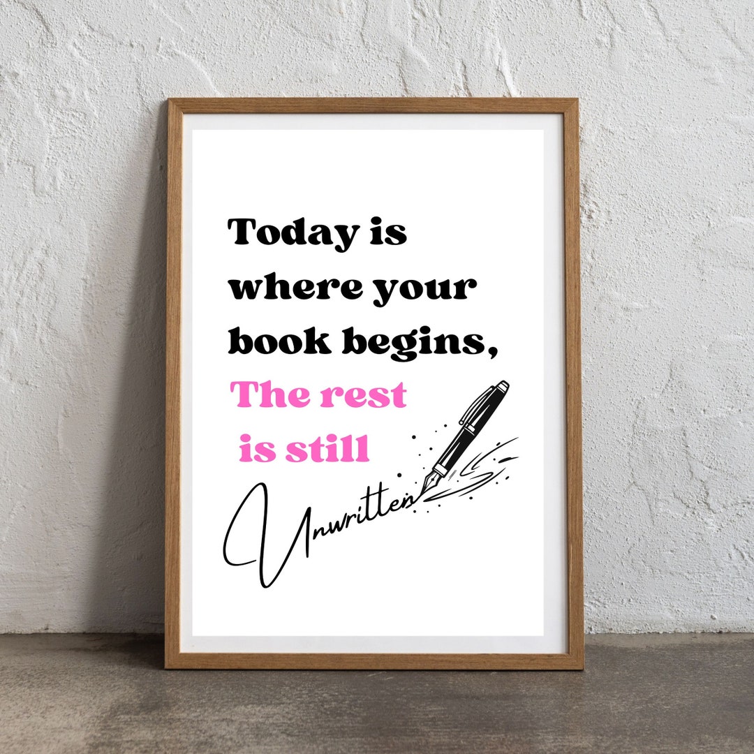 Unwritten Lyrics Wall Art | Natasha Beddingfield Lyrics | Motivational ...