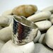 Hammered Chunky Sterling Silver Ring - Etsy
