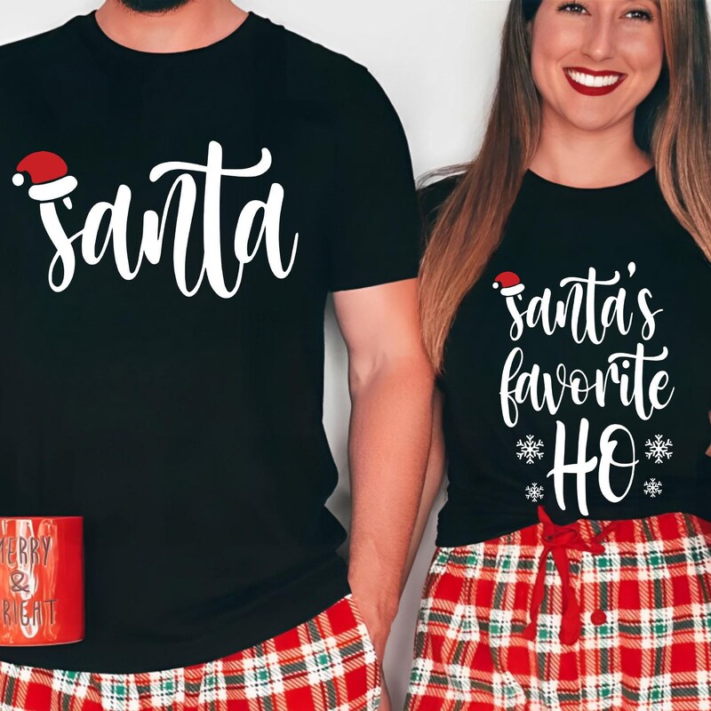 Ho Ho Couples Christmas Pjs - Etsy