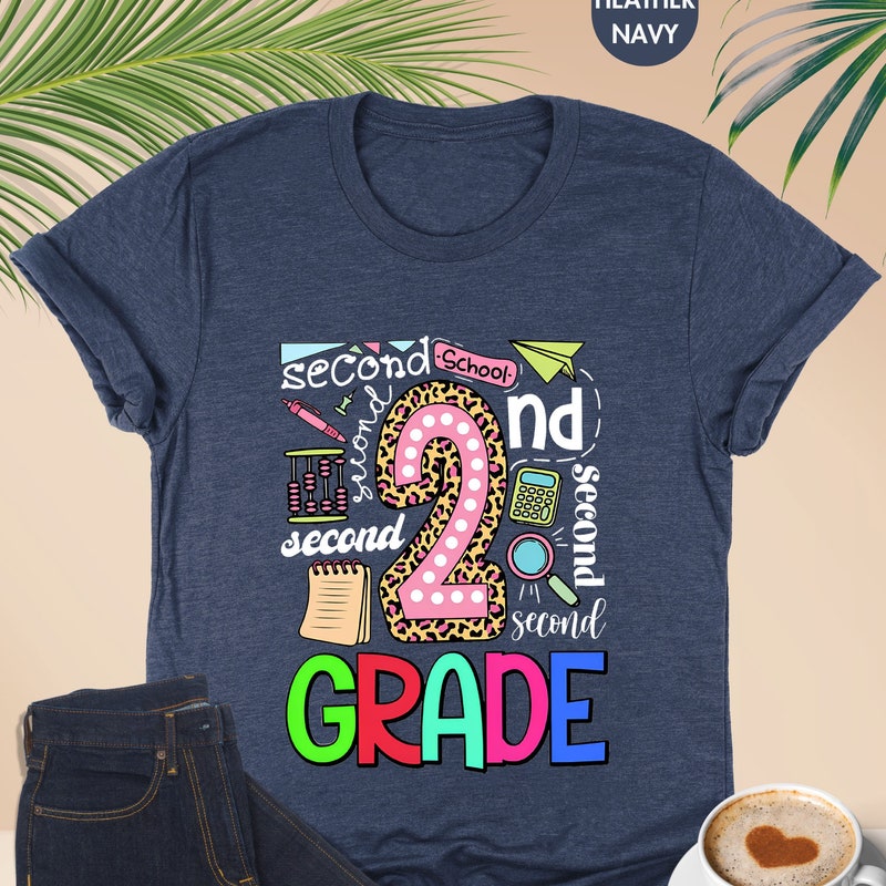 Second Grade Teacher Shirt - Etsy