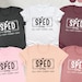 Sped Crew Shirt, Sped Teacher Shirt, Cute Teacher Gift, Back to School ...