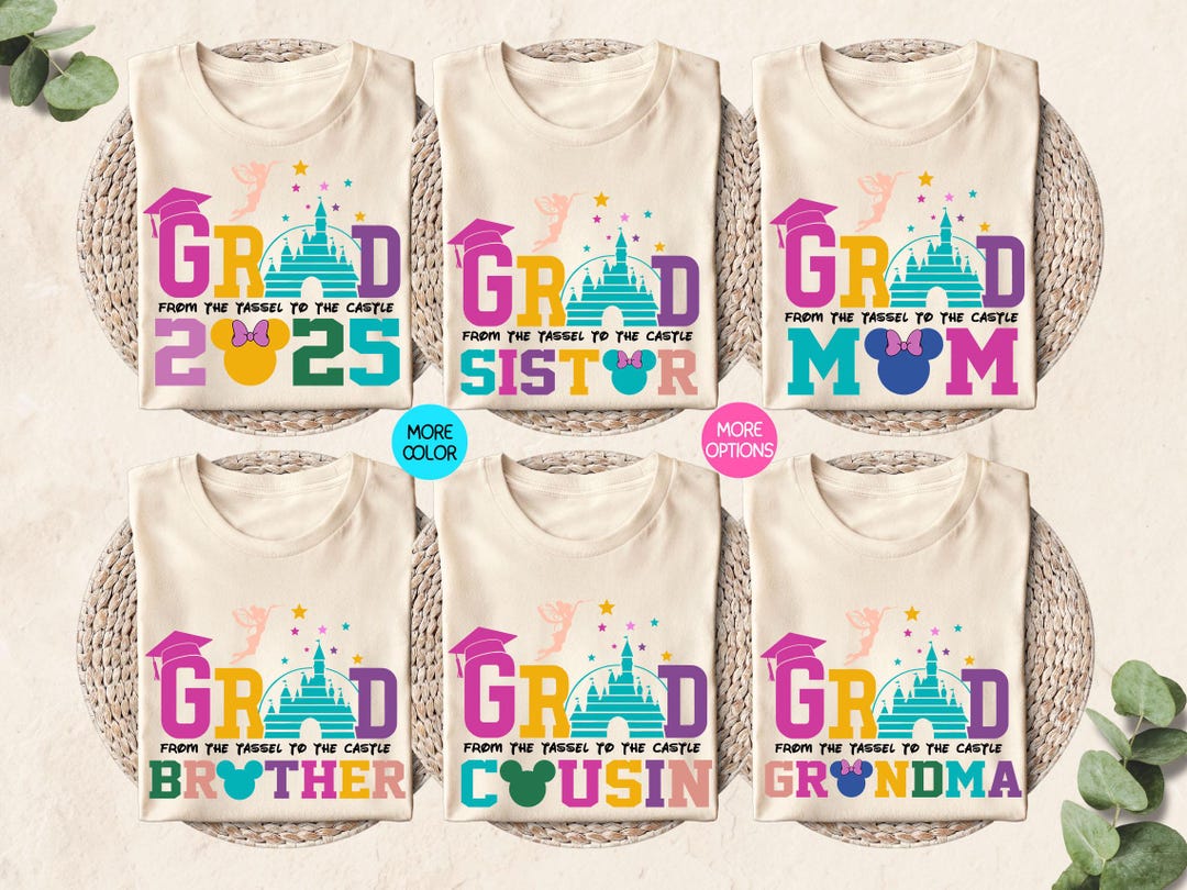 Disney Grad Shirt, Graduation Castle Family Trip Shirt, Custom Family ...
