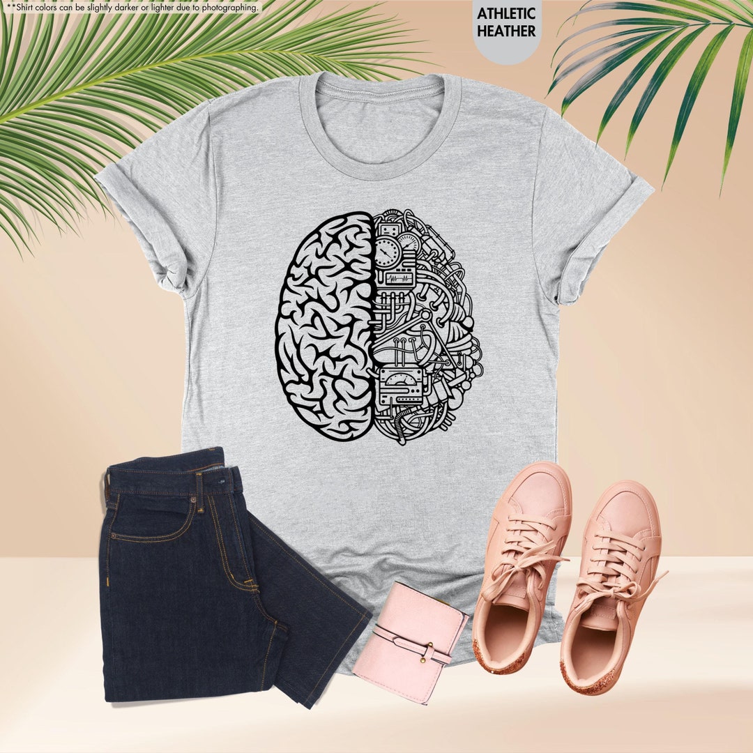 Brain Shirt, Engineer's Brain Shirt, Men Brain Shirt, Funny Brain ...