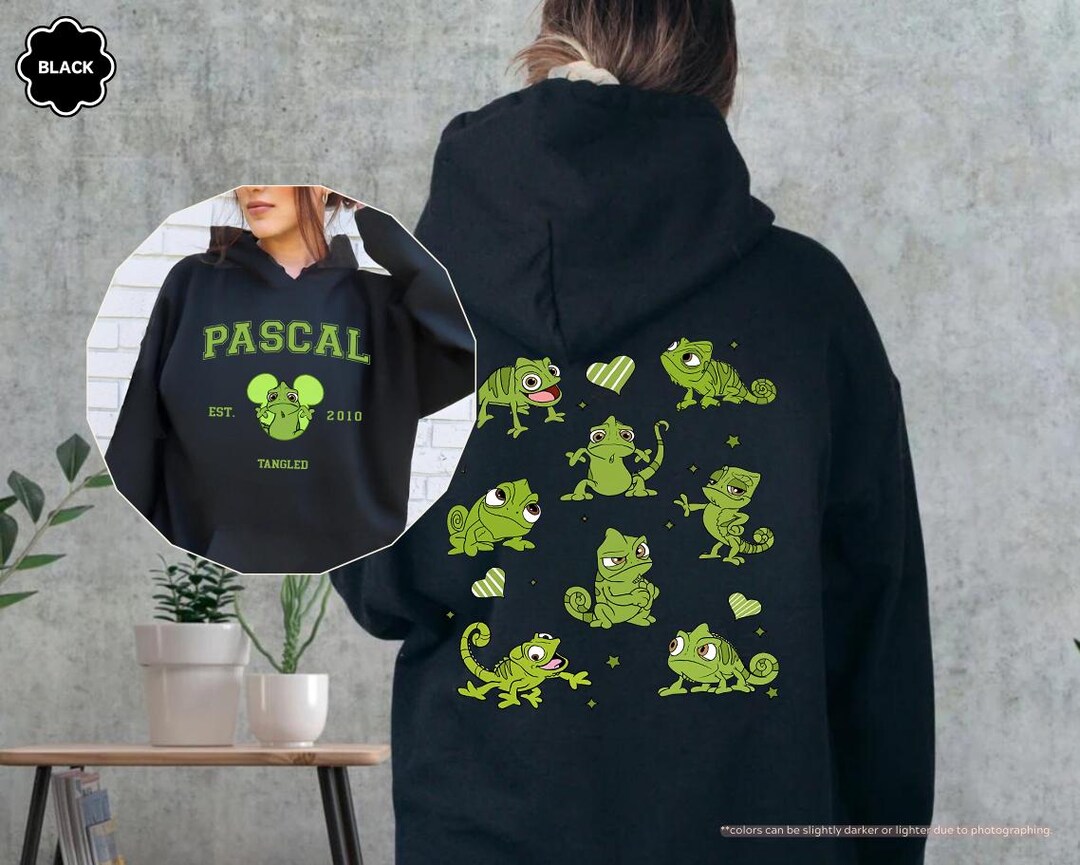 Disney Pascal Hoodie, Pascal Tangled Sweatshirt, Princess Lover Gift ...