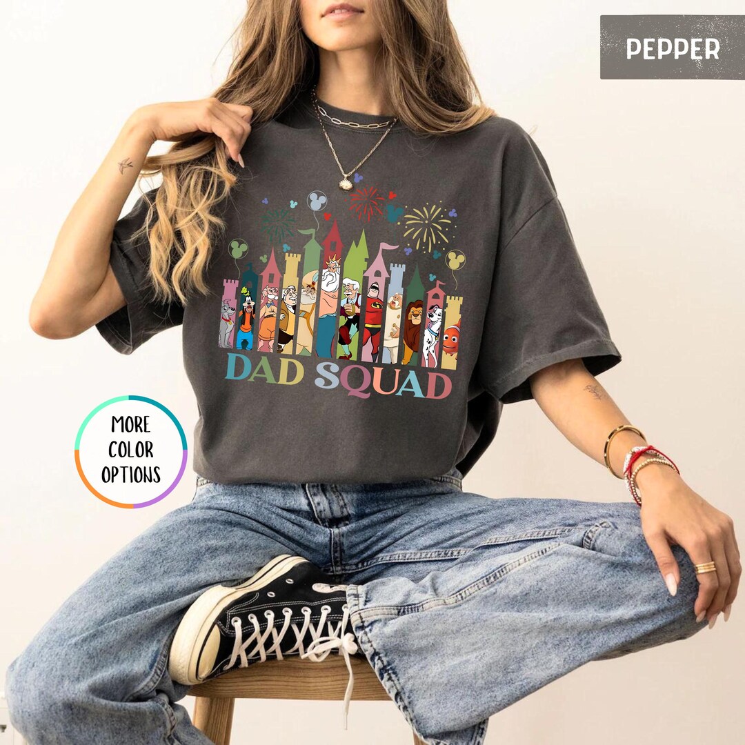 Comfort Colors® Disney Dad Squad Shirt, Disney Dad Shirt, Fathers Day ...