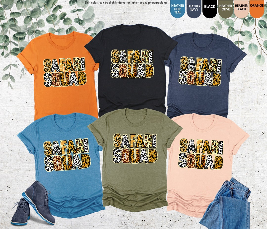 Safari Squad Shirt, Safari Trip Shirt, Wild Animal Lover Shirt, African ...