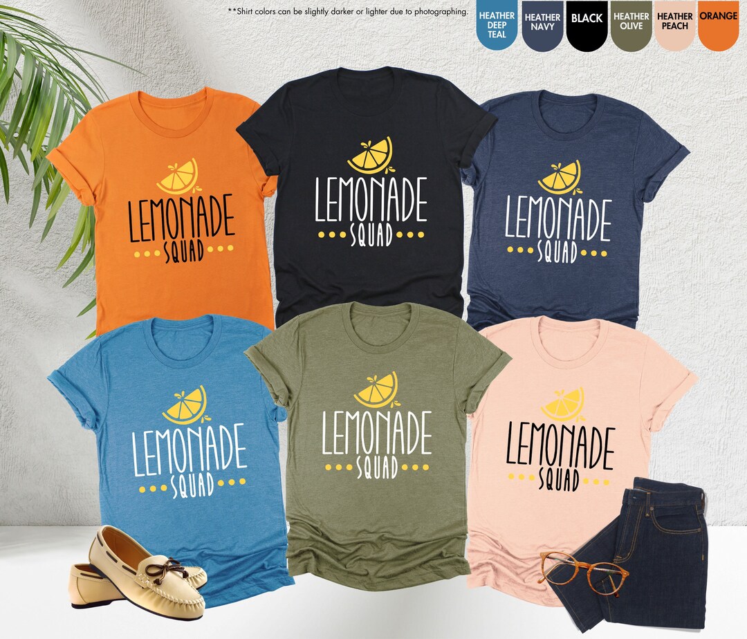 Lemonade Squad Shirts, Summer Shirt, Lemonade Tshirt, Family Matching ...