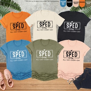 Sped Crew Shirt, Sped Teacher Shirt, Cute Teacher Gift, Back to School ...