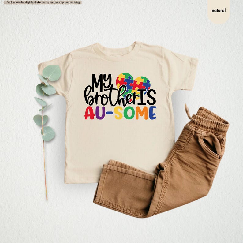 Autism Awareness Month Shirt, My Brother is Au-some Autism Shirt ...