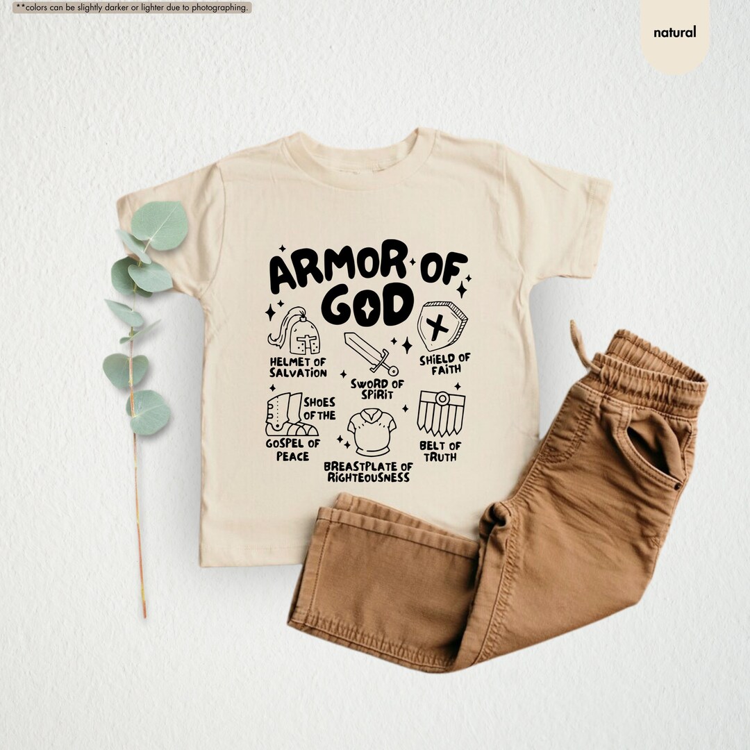 Armor of God Kids Shirt, Christian Toddler Shirt, Kids Christian Shirt ...