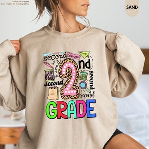 Second Grade Shirt, Second Grade Teacher Shirt, 2nd Grade Shirt, Back ...