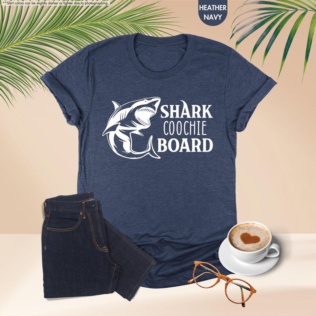 Shark Coochie Board Shirt, Shark Shirt, Funny Charcuterie Shirt, Fish ...