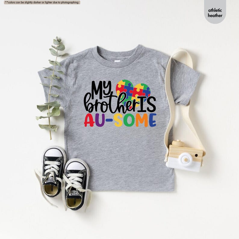 Autism Awareness Month Shirt, My Brother is Au-some Autism Shirt ...
