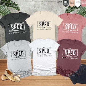 Sped Crew Shirt, Sped Teacher Shirt, Cute Teacher Gift, Back to School ...