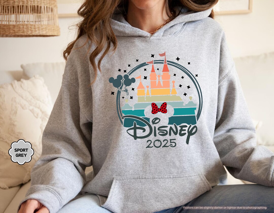 Custom Disney 2025 Hoodie, Magical Castle Sweatshirt, Disneyland ...