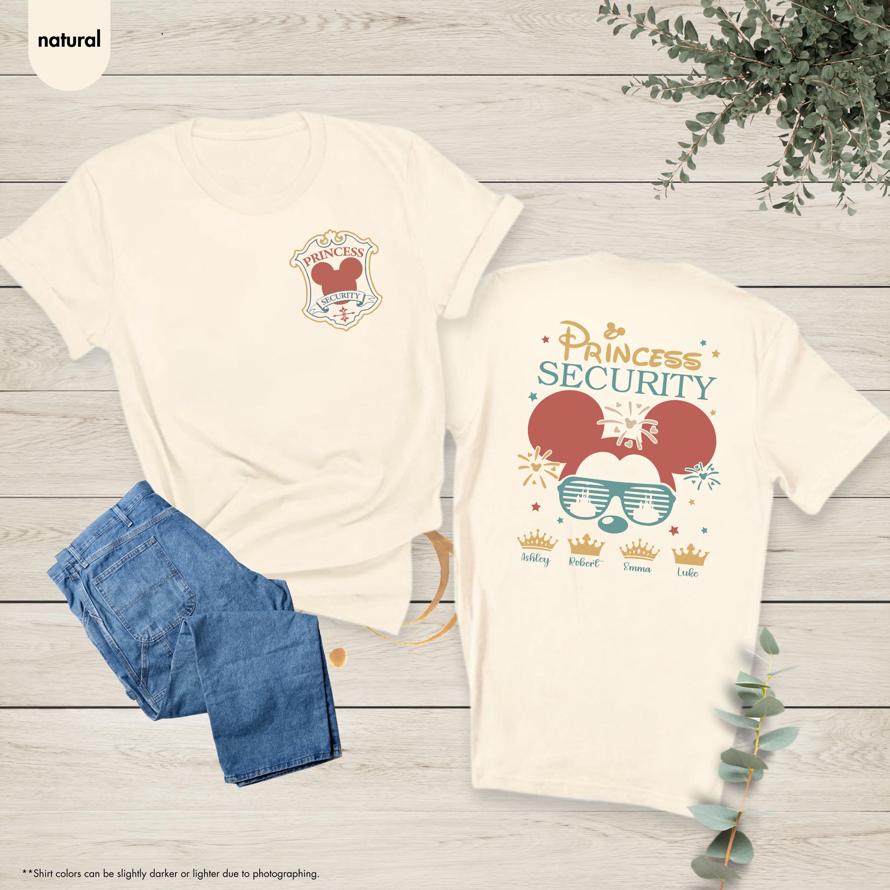 Custom Disney Princess Security Shirts, Disney Dad Shirt, Humorous Dad ...