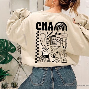 CNA Hoodie, Certified Nursing Assistant Sweatshirt, CNA Sweatshirt, CNA ...