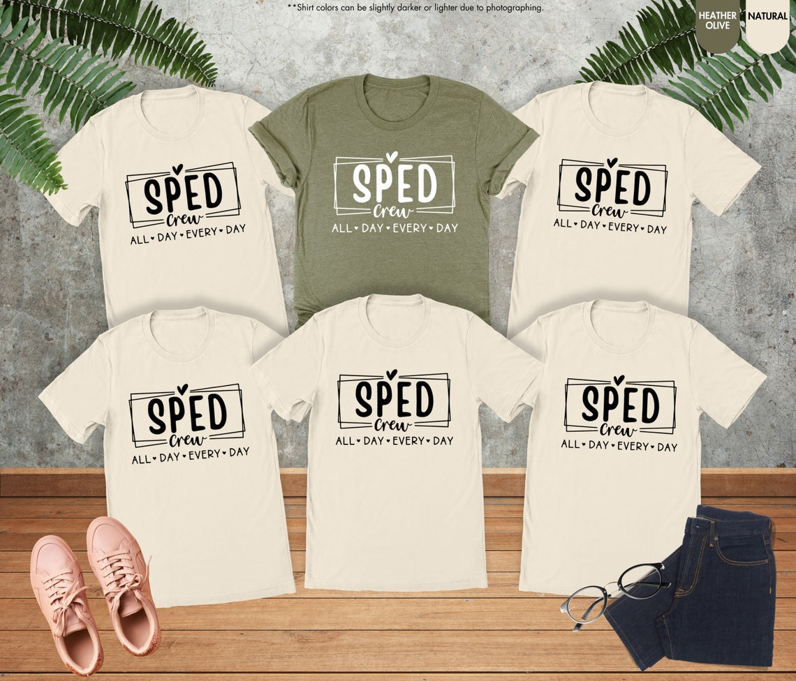 Sped Crew Shirt, Sped Teacher Shirt, Cute Teacher Gift, Back to School ...