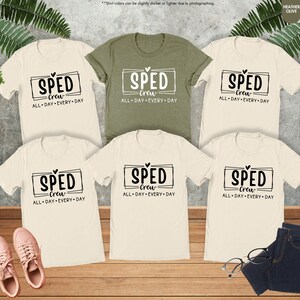 Sped Crew Shirt, Sped Teacher Shirt, Cute Teacher Gift, Back to School ...