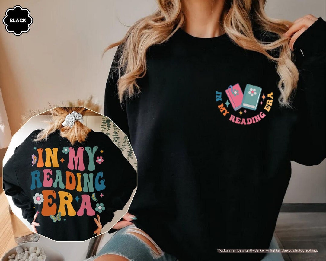 In My Reading Era Sweatshirt, Book Lover Hoodie, Bookish Sweatshirt ...