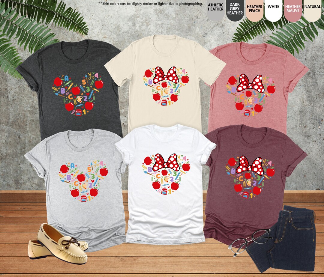 Disney Mickey Minnie Teacher Shirt, Disney Teacher Tshirt, Teacher Team ...