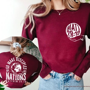Christian Hoodie, Go Make Disciples of All Nations Sweatshirt ...