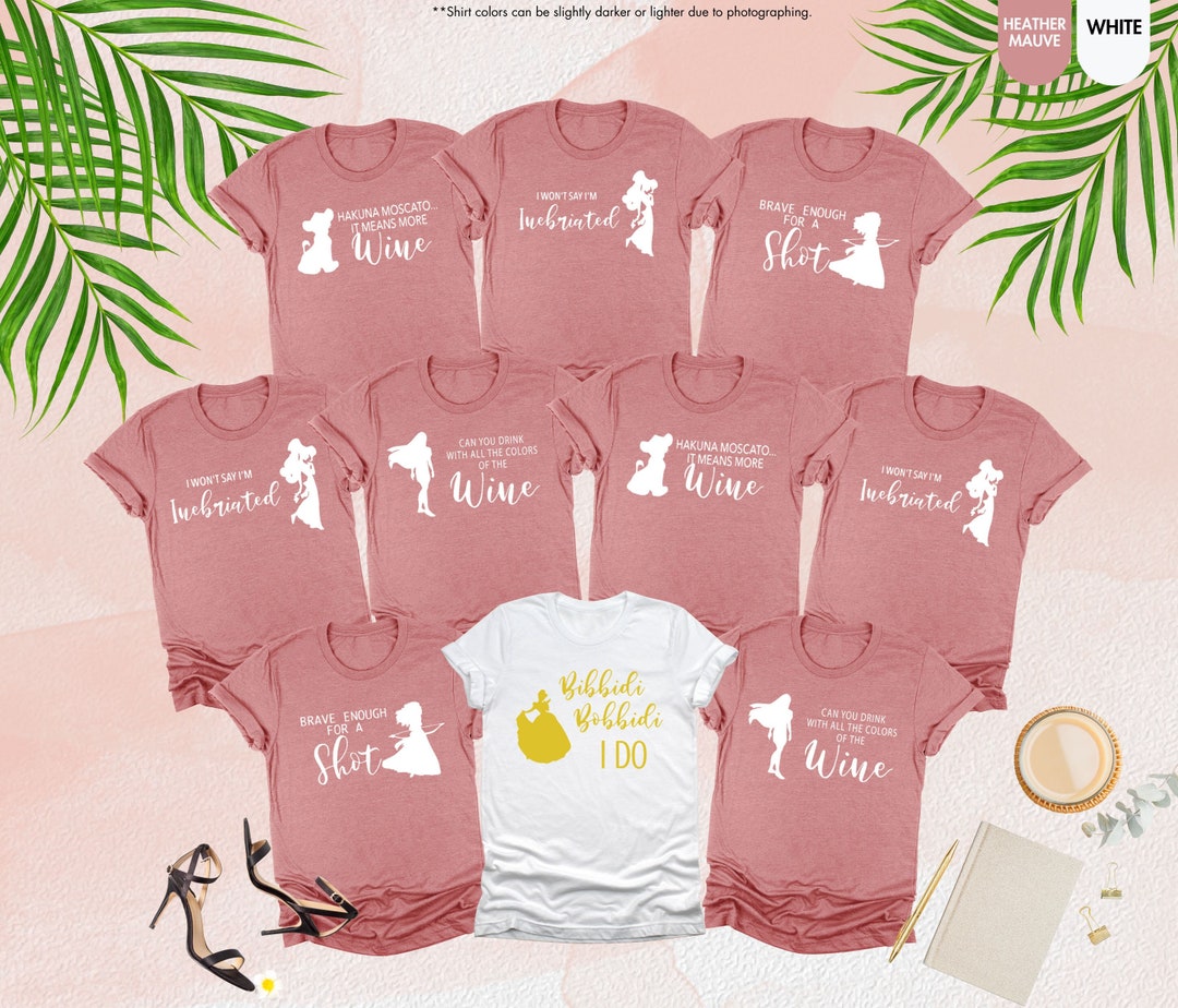 Disney Princess Bachelorette Shirts, Disney Bride Shirt, Bachelorette ...