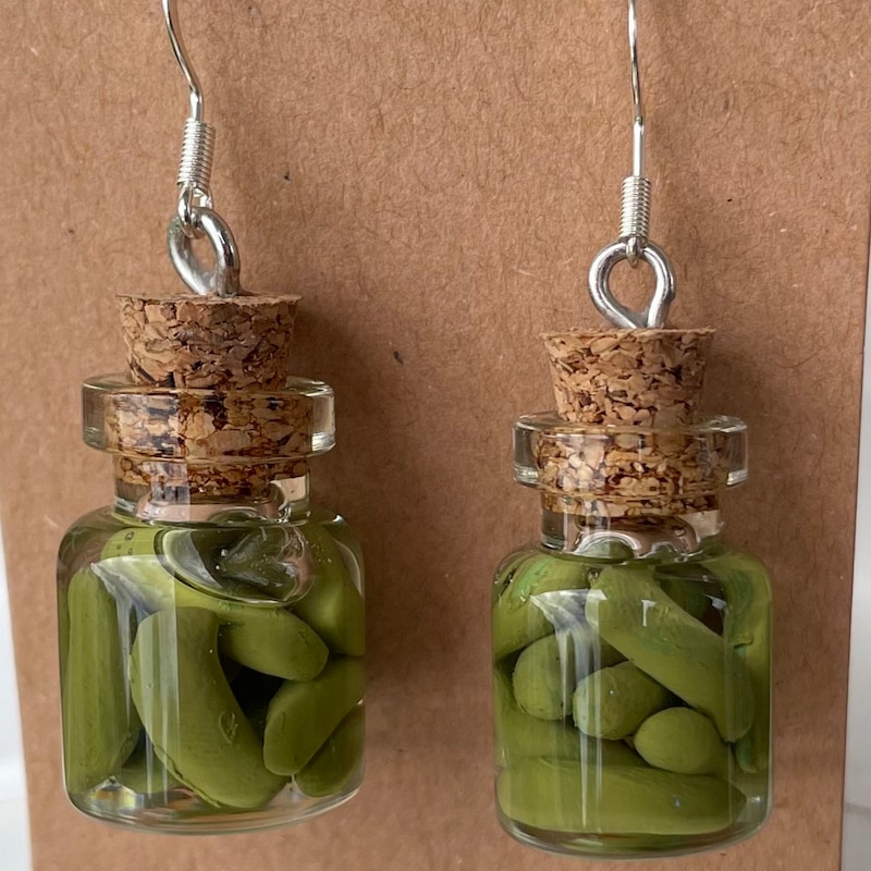 Jar Pickles Earrings - Etsy