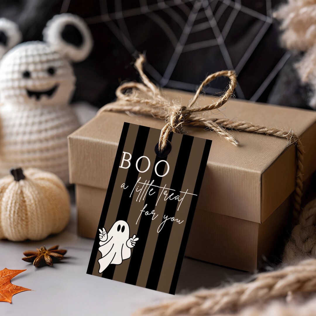 Halloween Gift Tag: Boo Bag Tag - Etsy