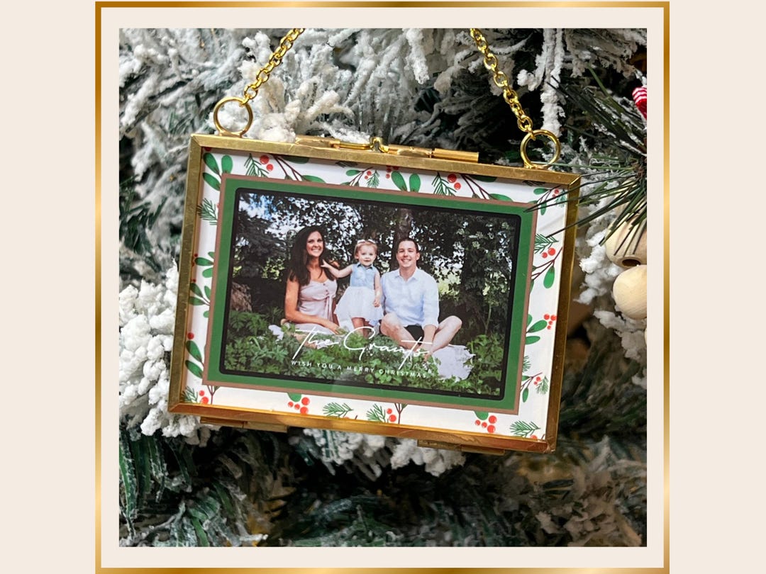 Picture Frame Ornament | Personalized Christmas Ornament | Christmas ...