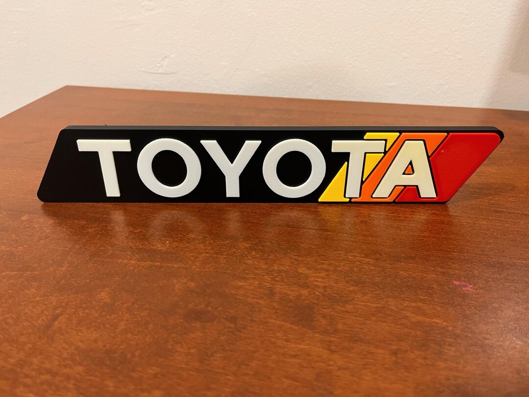 Retro Vintage Toyota Stripes Sign - Etsy