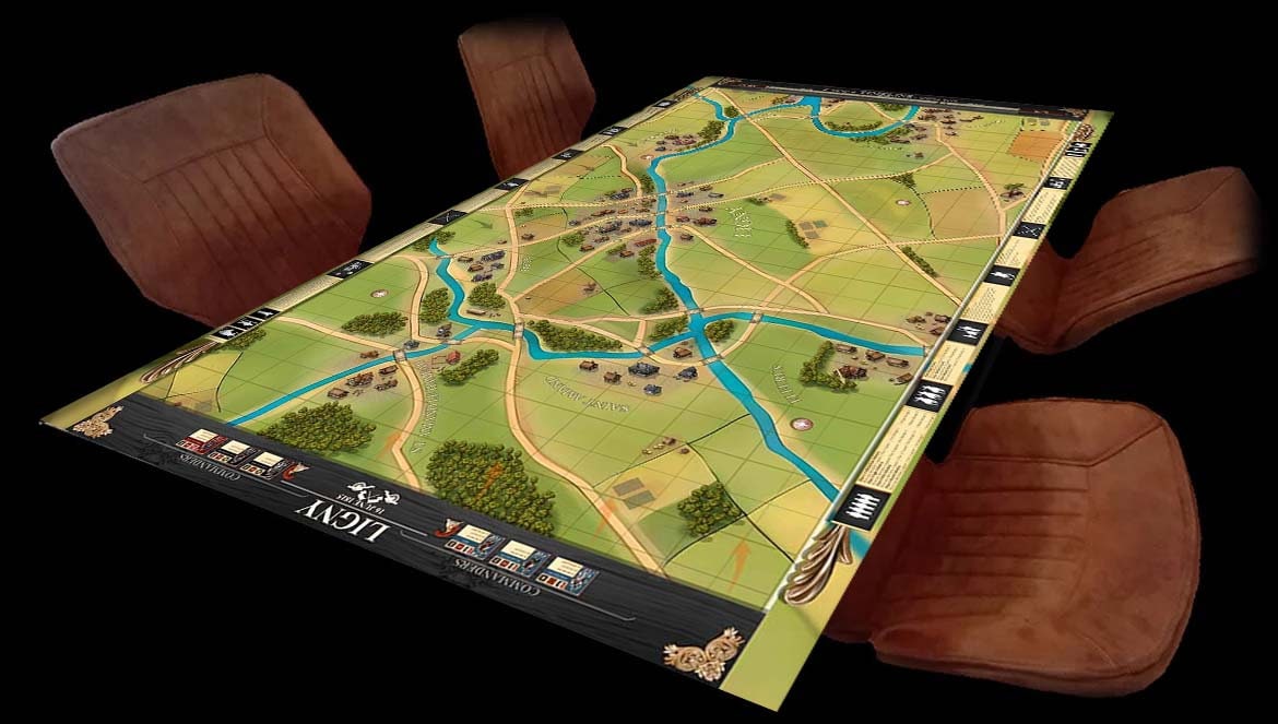 Napoleonic Battle Map of Ligny, Wargaming Terrain and Miniature ...