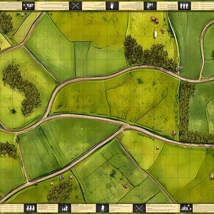 Napoleonic Random Battle Map Flanders 1 Wargaming Terrain and Miniature ...
