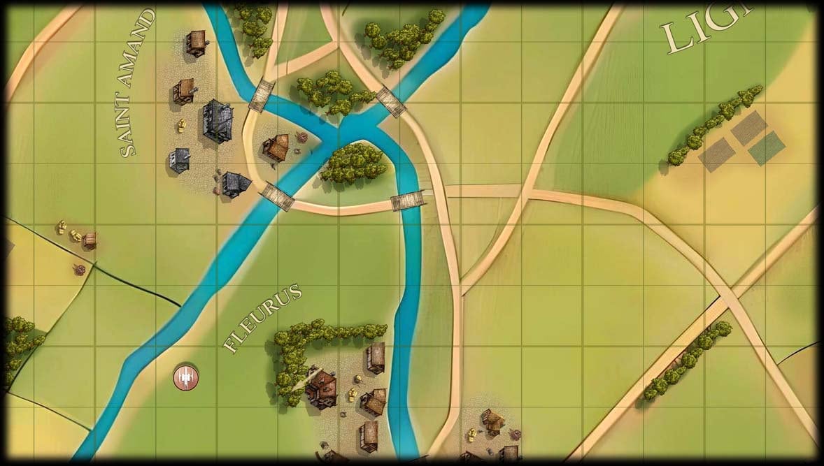 Napoleonic Battle Map of Ligny, Wargaming Terrain and Miniature ...