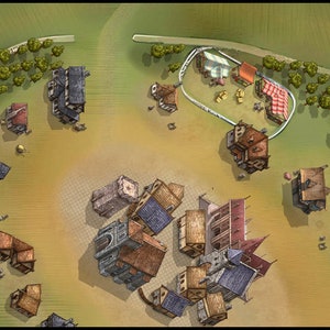 Napoleonic Battle Map of Thuin, Wargaming Terrain and Miniature ...